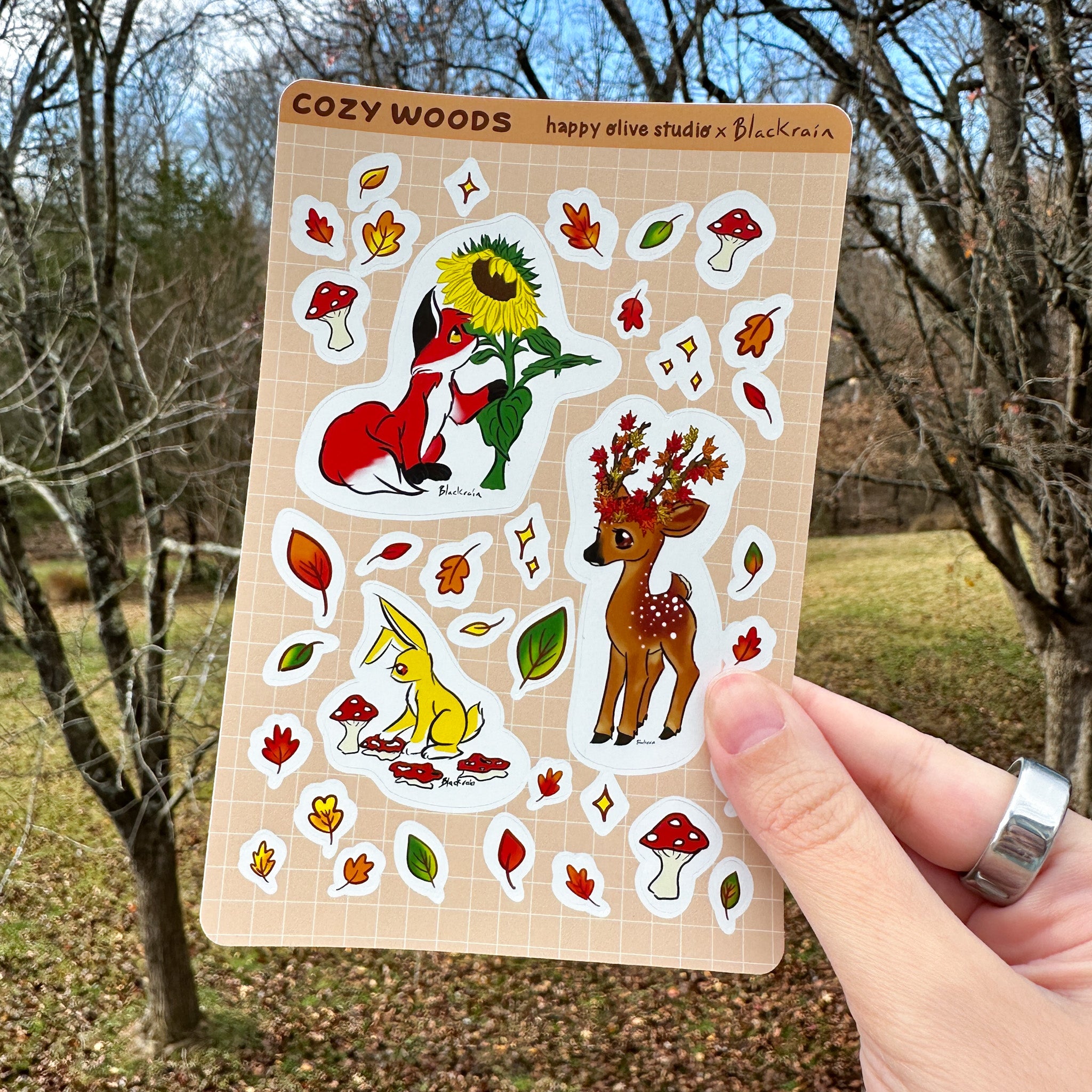 Cozy Woods Sticker Sheet – Happy Olive Studio